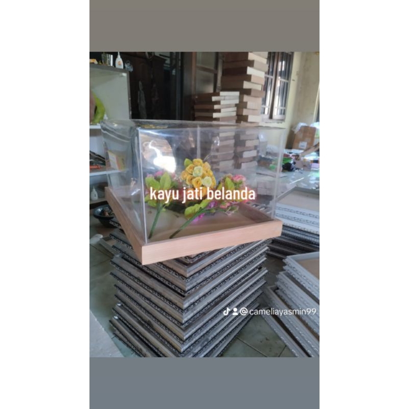 Jual box hantaran kotak seserahan satuan kayu jati Belanda | Shopee ...