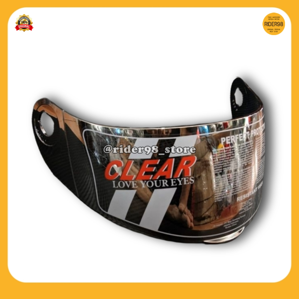 Jual Visors Helmets Full Face KYT X ROCKET Original Kaca Helem Bye CLEAR | Shopee Indonesia