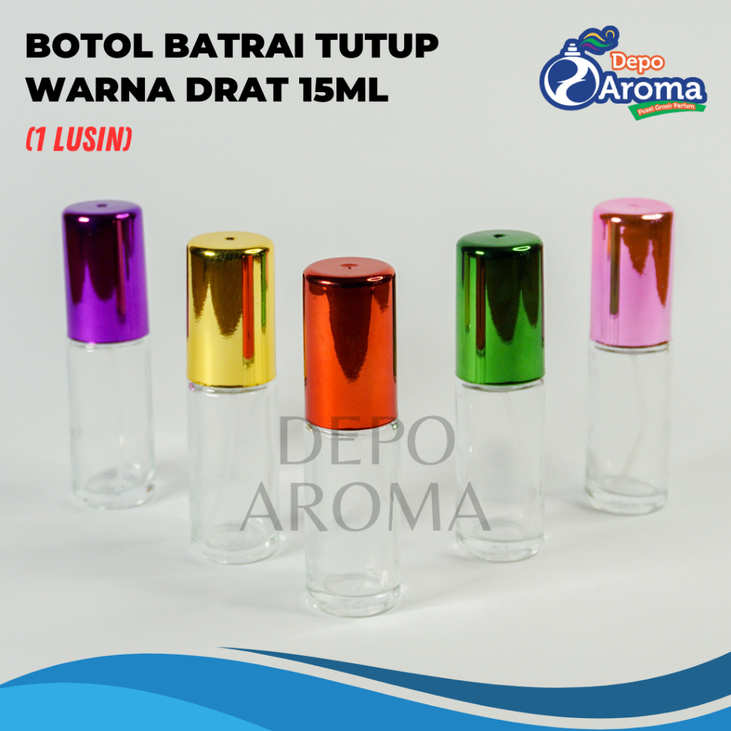 Jual Botol Parfum Batrai FX Tutup Warna 15ml (1 Lusin) | Shopee Indonesia