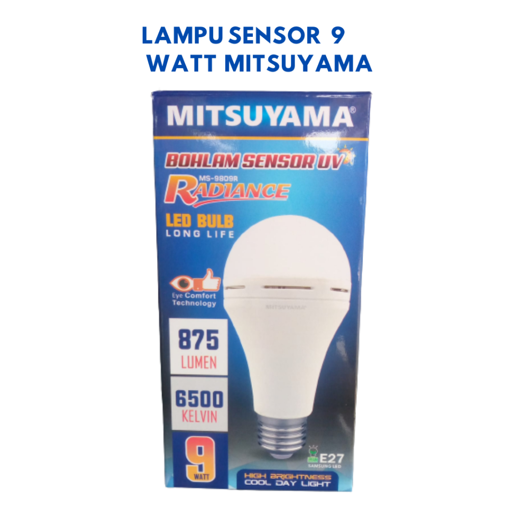 Jual BOLAM SENSOR UV MITSUYAMA LED LONG LIFE SERIES RADIANCE MS-9809R ...