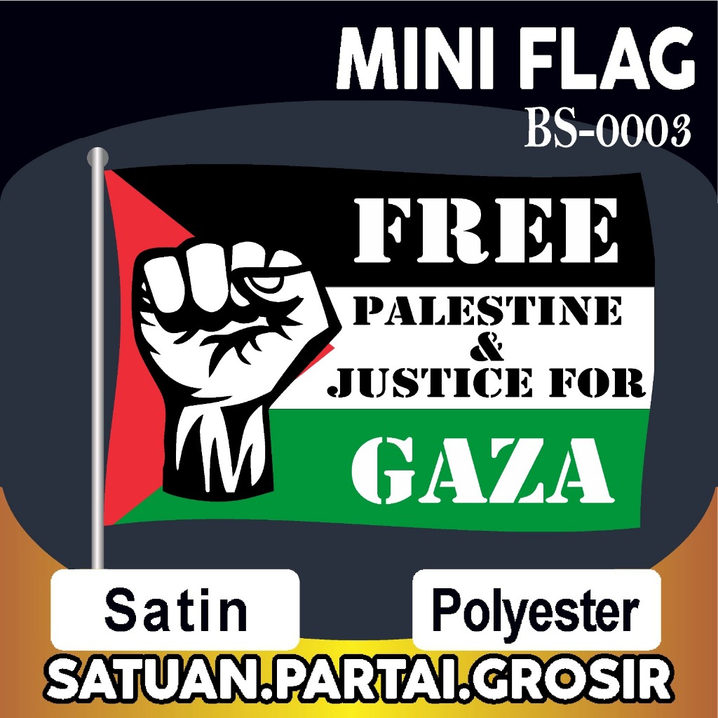 Jual Bendera Palestina Free Palestine Free Gaza / Cetak Mini Flag ...