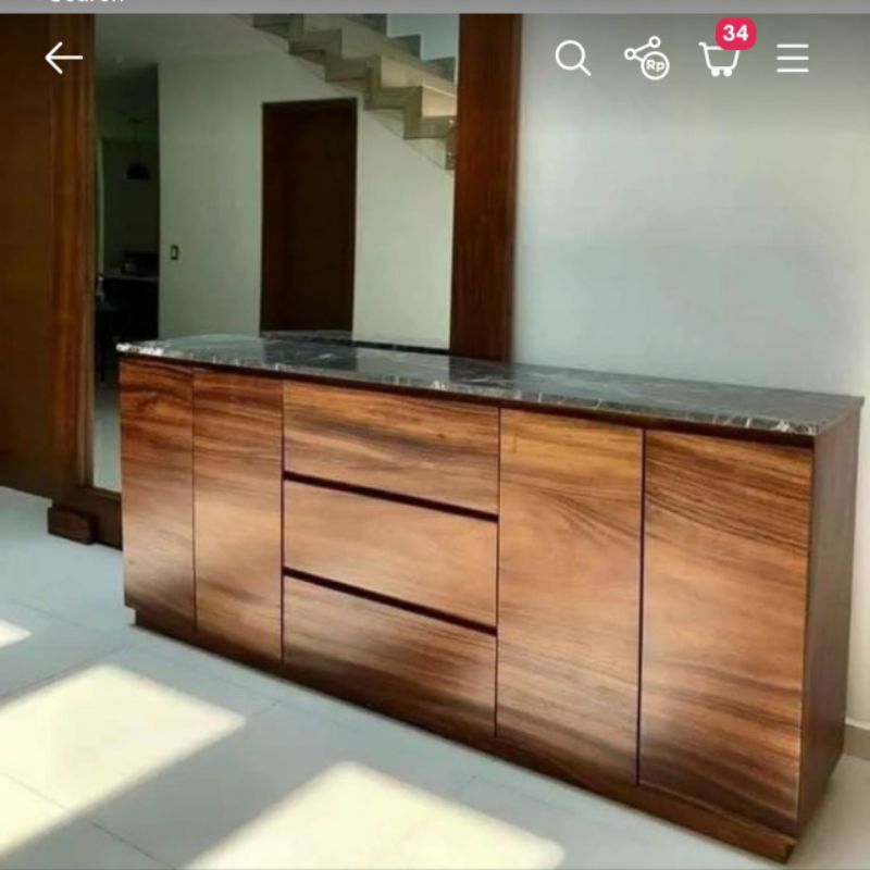 Jual 4 Set Bufet TV Minimalis Bahan Kayu Jati Mebel Jepara Murah ...