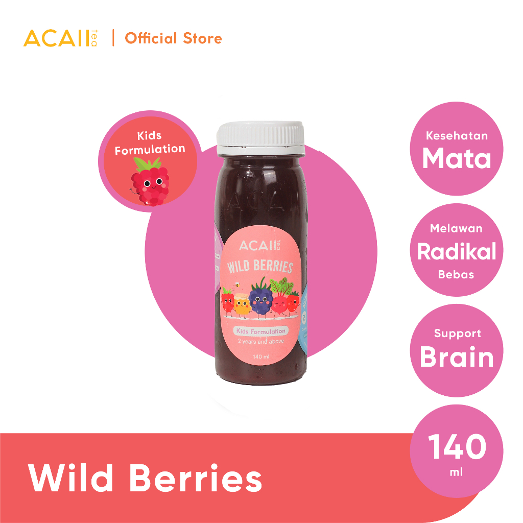 Jual Acaii Tea Kids Wild Berries 140ml | Shopee Indonesia