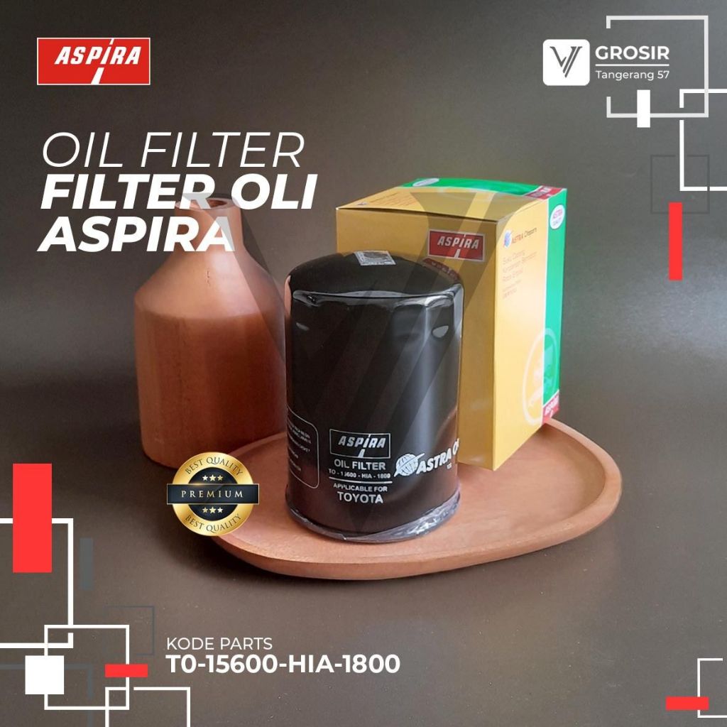 Jual Filter Oli Dyna Rino Hiace Old Hardtop ASPIRA TO-15600-HIA OIL ...