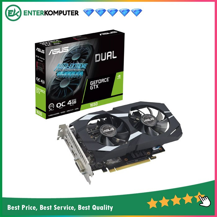 Jual Asus GeForce GTX 1650 4GB DDR6-P EVO - Dual OC Edition | Shopee Indonesia