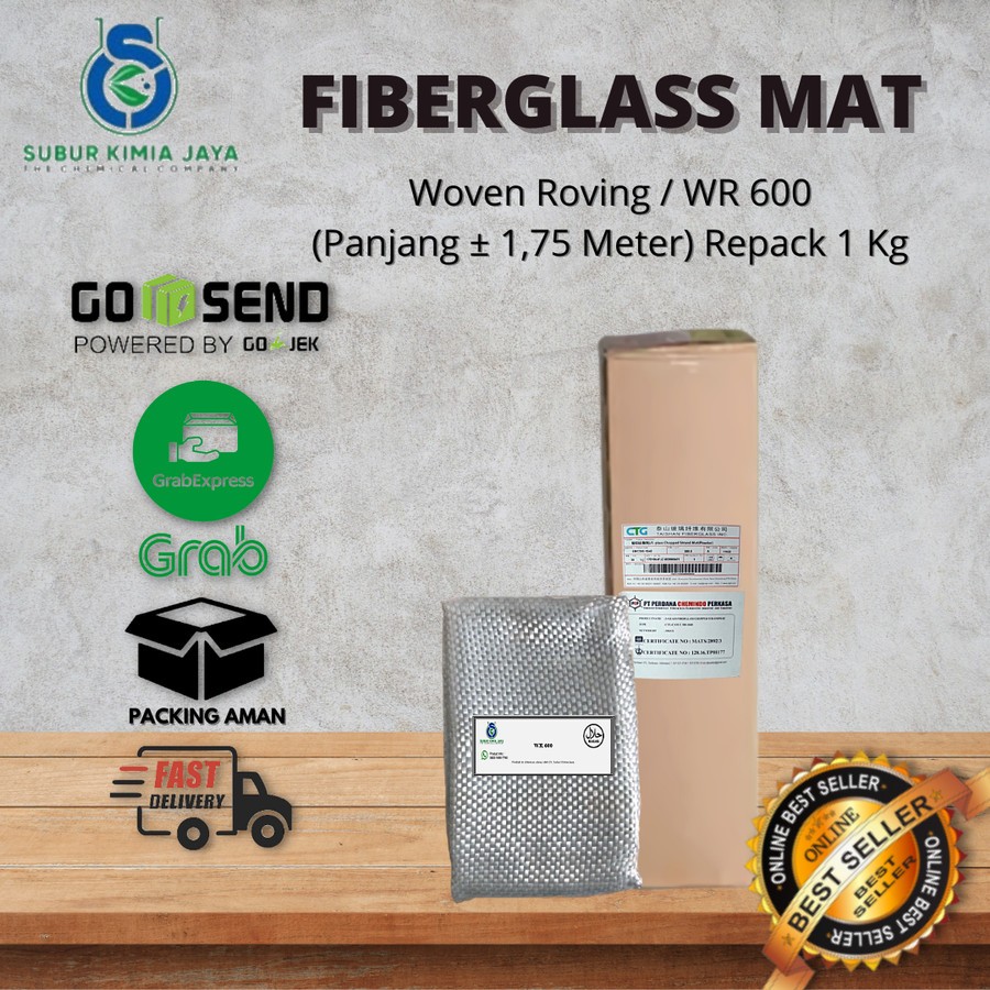 Jual WOVEN ROVING WR 600 MAT / Fiberglass MAT 40 KG | Shopee Indonesia
