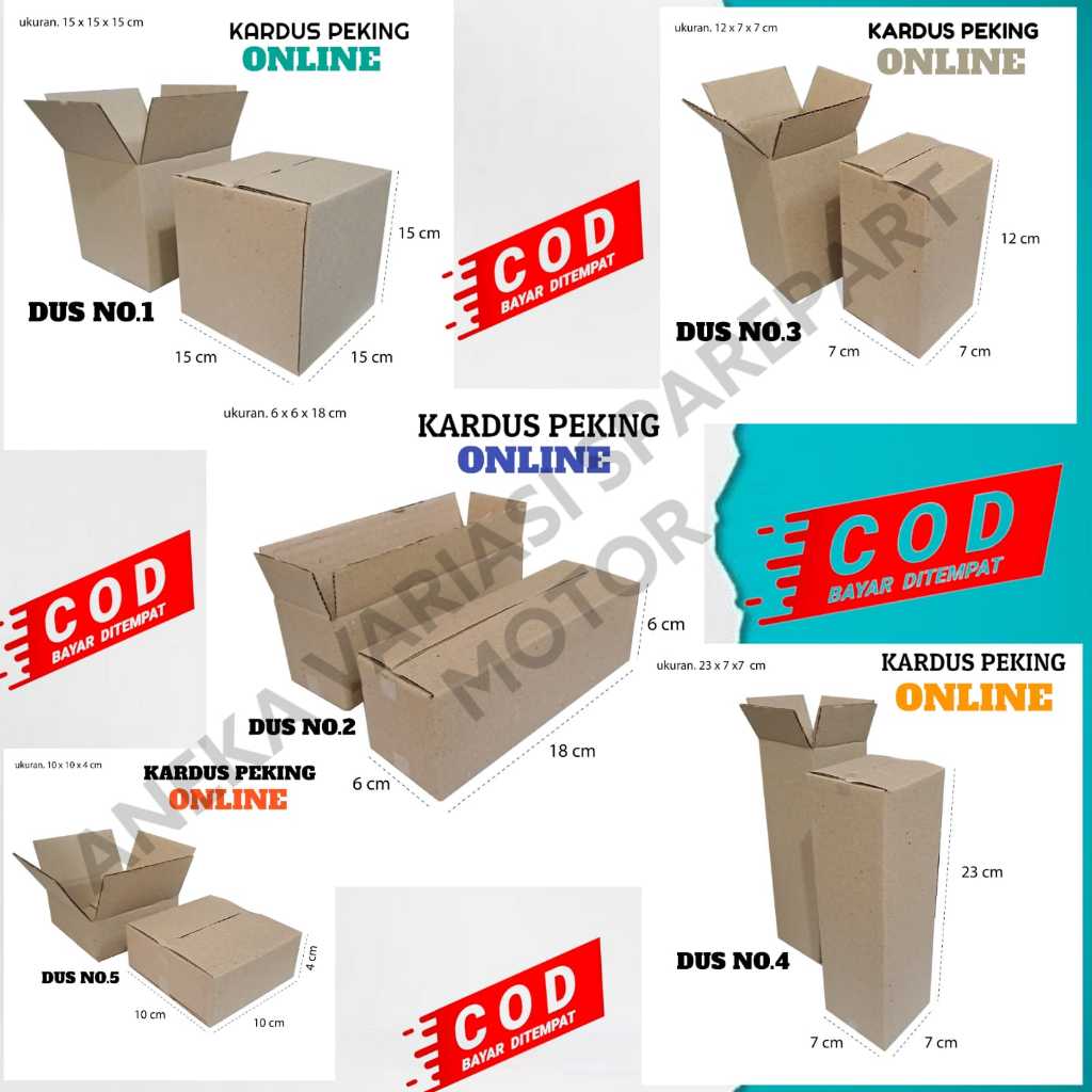 Jual kardus/kardus packing/box packing/dus packing dijamin dus baru ada ...