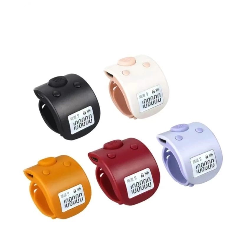 Jual Tasbih mini Digital LED Muslim Electronic Finger Ring Hand Tally ...