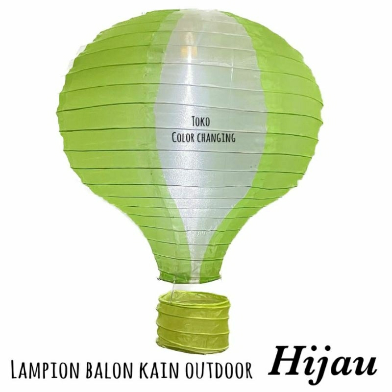 Jual Lampion KAIN balon 30 cm / hot balloon nylon lantern hiasan ...
