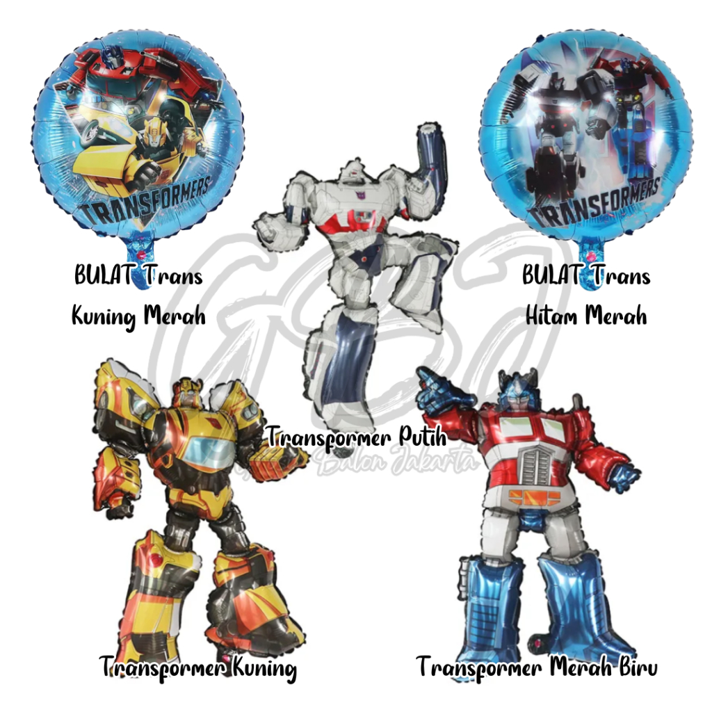 Jual Balon Foil JUMBO Transformer Optimus Prime / Bumblebee / BULAT ...