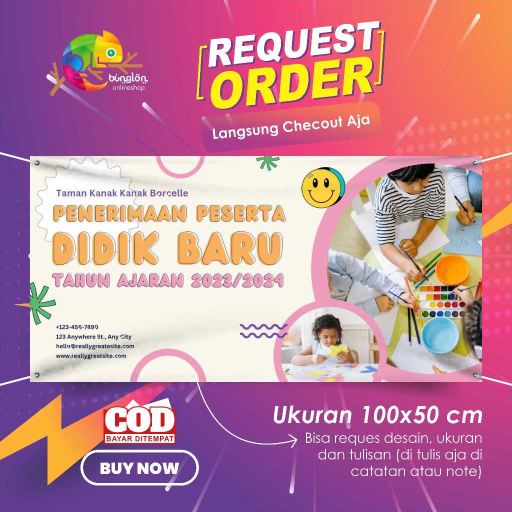 Jual Spanduk Banner 100x50 Penerimaan Siswa Baru, Spanduk PPDB | Shopee ...