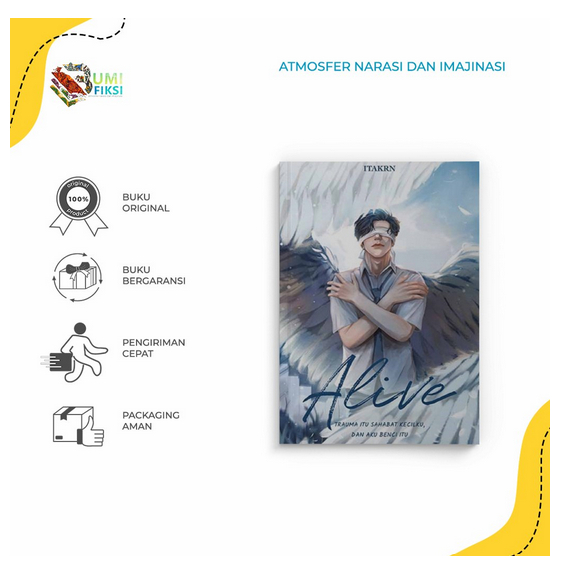Jual {PROMO} - READY Buku Novel ALIVE (Trauma itu sahabat baikku, tapi ...