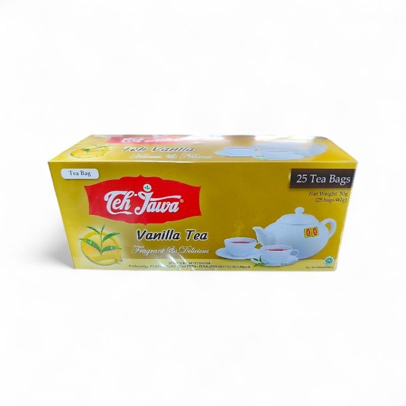 Jual Teh Jawa Teh Vanilla Celup 25 Teabags Banded 3 (isi 75 pcs)-Teh ...