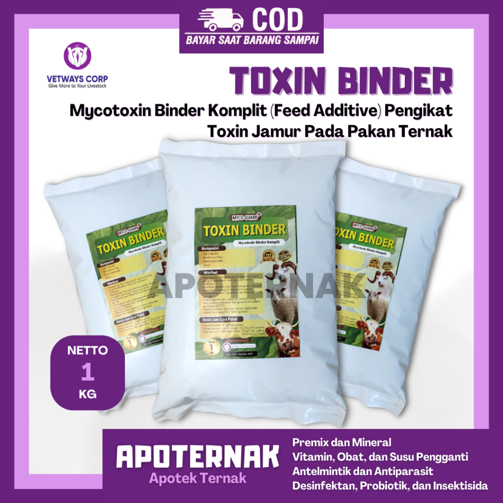 Jual MYCO-GUARD TOXIN BINDER 1 kg - Mencegah dan Mengatasi Racun Toxin ...