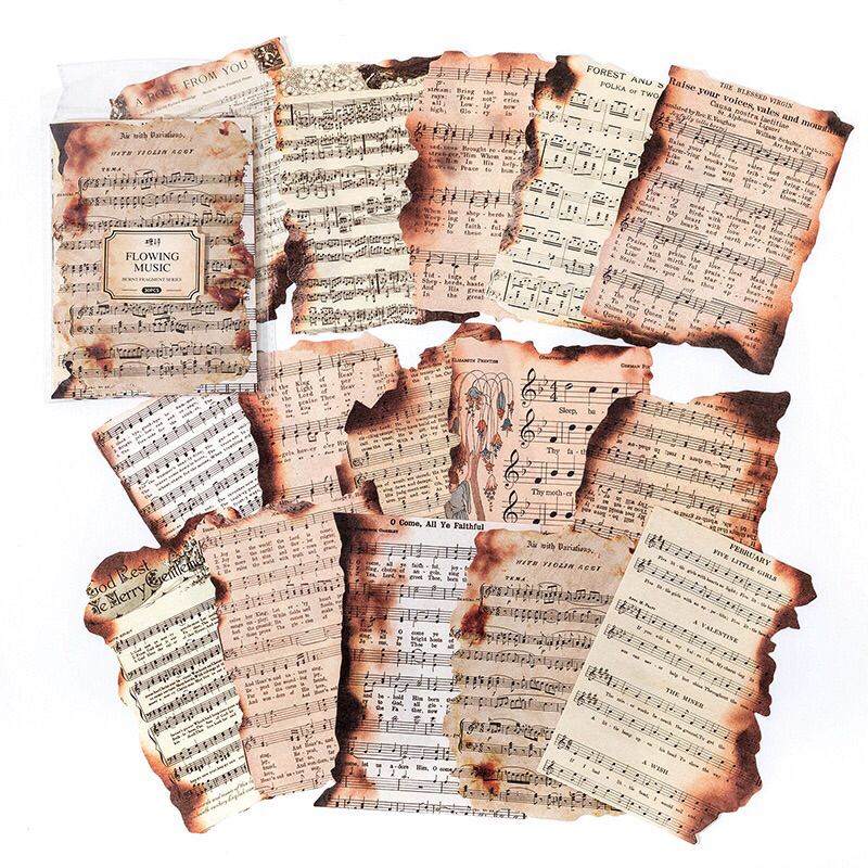 Jual Journal Tema Bakar / Paper Deco BURN Vintage Kertas Hias Dekorasi ...