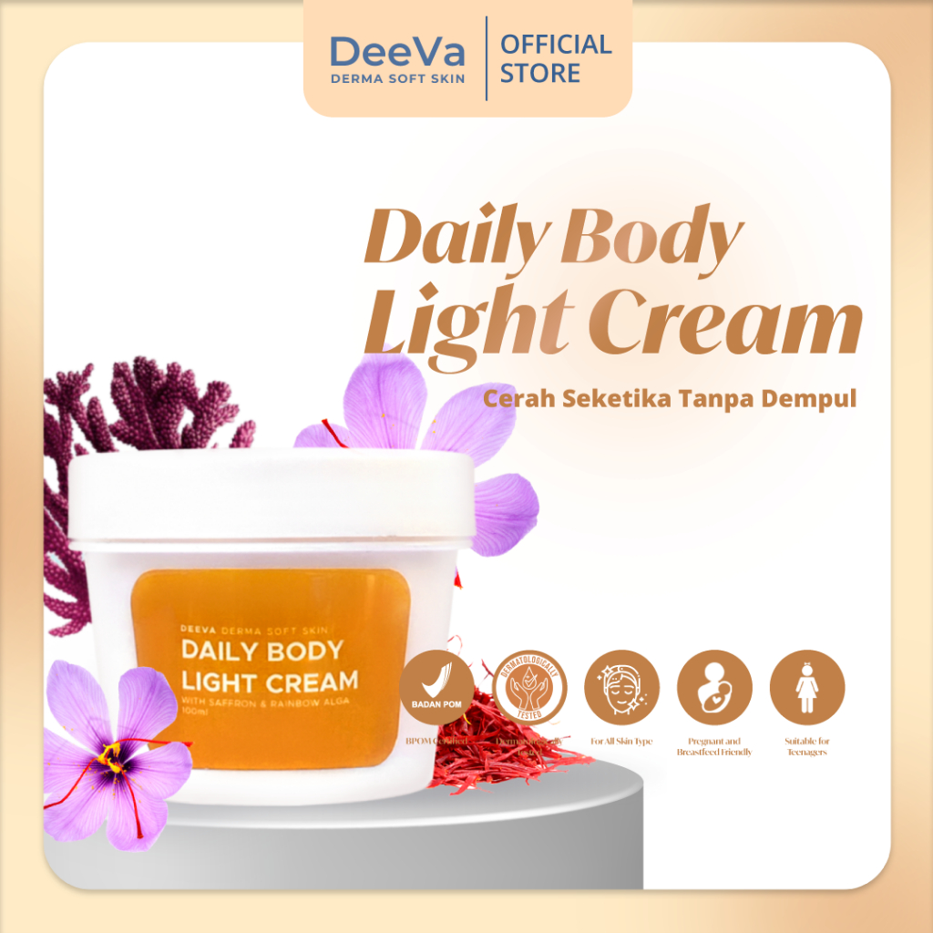 Jual DeeVa Derma Soft Skin - Daily Light Body Cream (krim tubuh ...