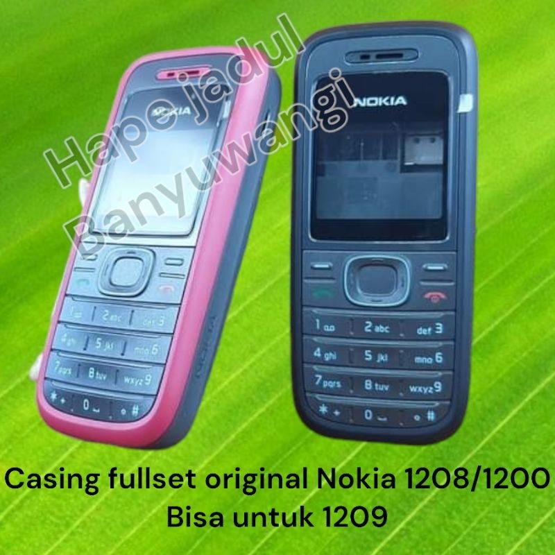 Jual casing original fullset Nokia 1200 1208 bisa untuk 1209 | Shopee ...