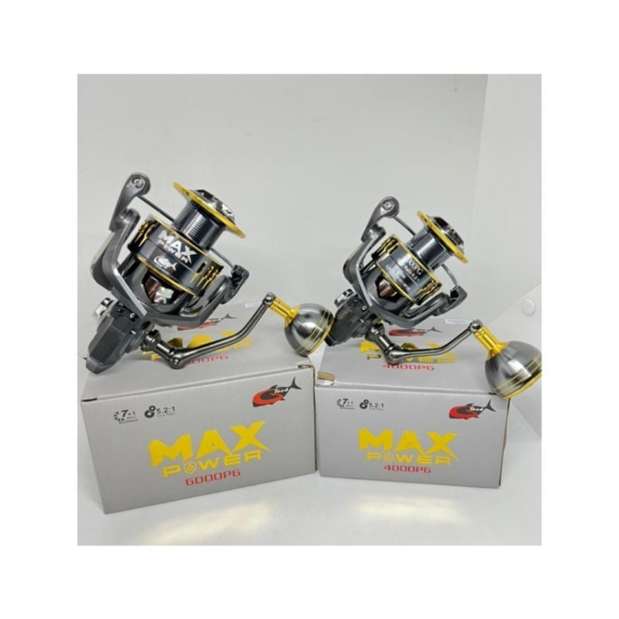 Jual REEL SPINNING GTECH MAX POWER 4000 HG | 4000 PG | 5000 PG | Shopee Indonesia