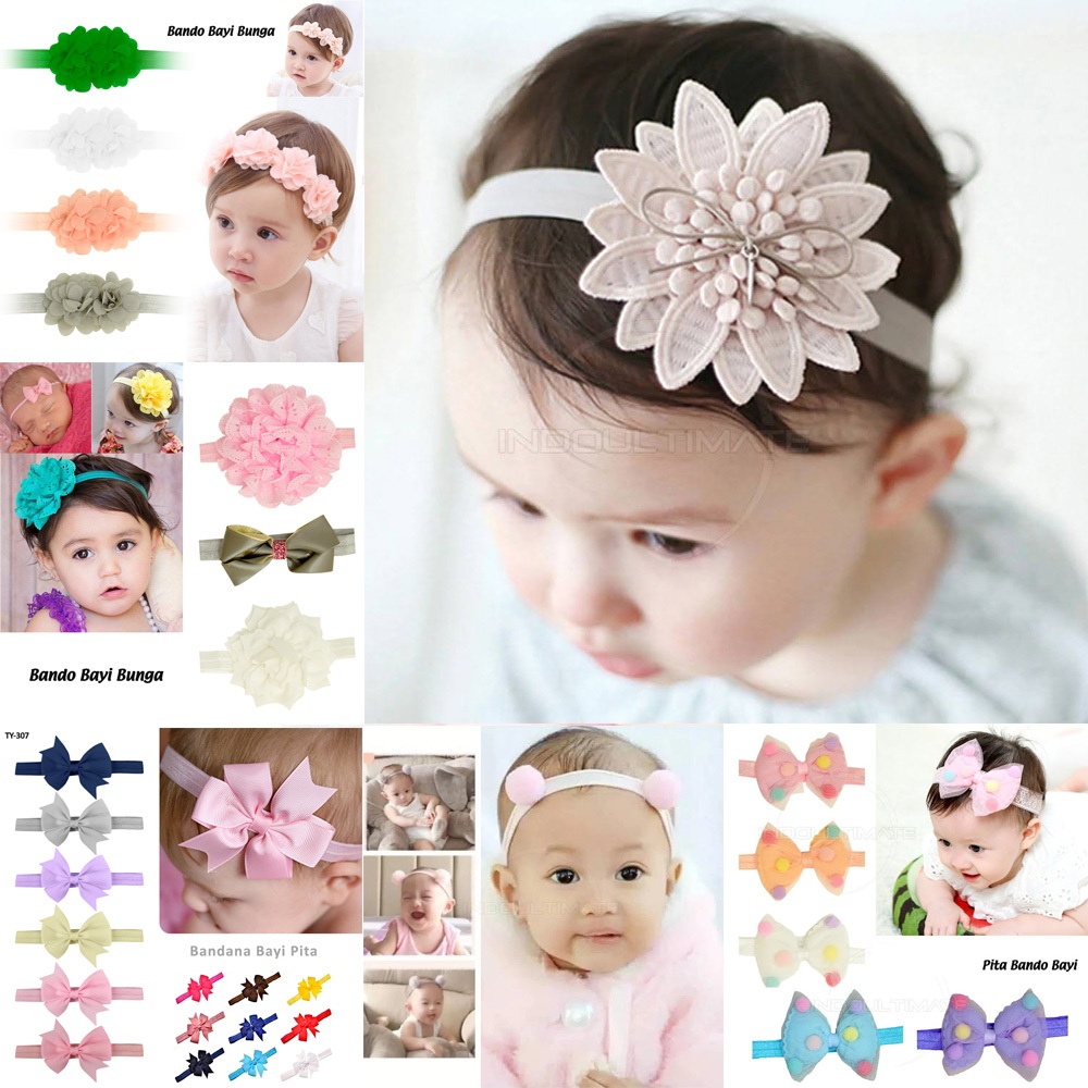 Jual Bando Bayi Bando Bayi Perempuan Bando Lucu Bando Rambut Headband ...