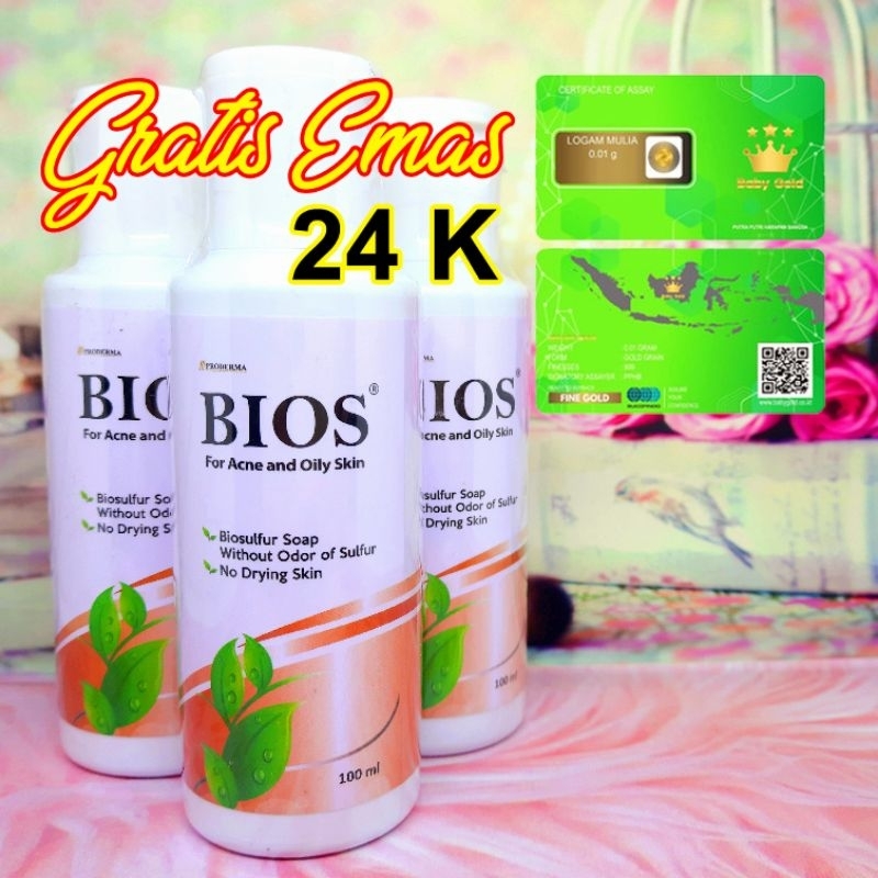 Jual Bios Facial Wash 100 Ml Sabun Cair Bio Sulfur Soap Anti Jerawat ...
