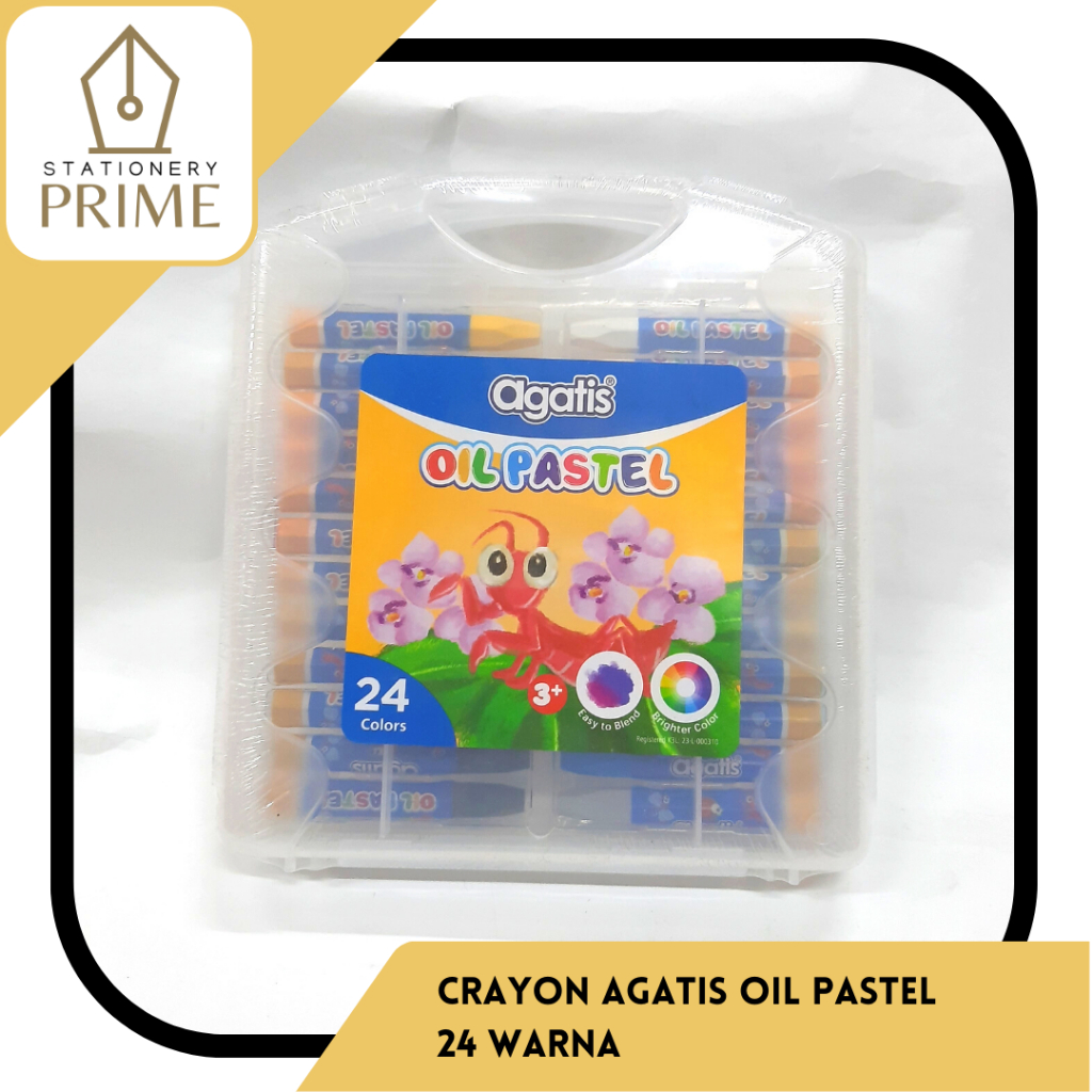 Jual Crayon Agatis Oil Pastel 24 Warna | Shopee Indonesia