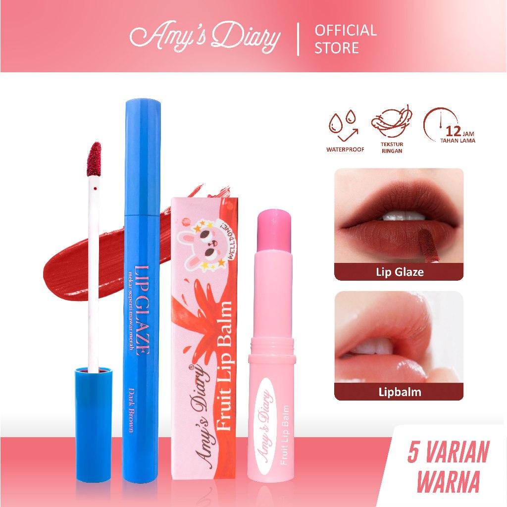 Jual AMY'S DIARY 2Pcs Set Lips Beauty Bundle Exclusive Lip Cream Matte | Shopee Indonesia