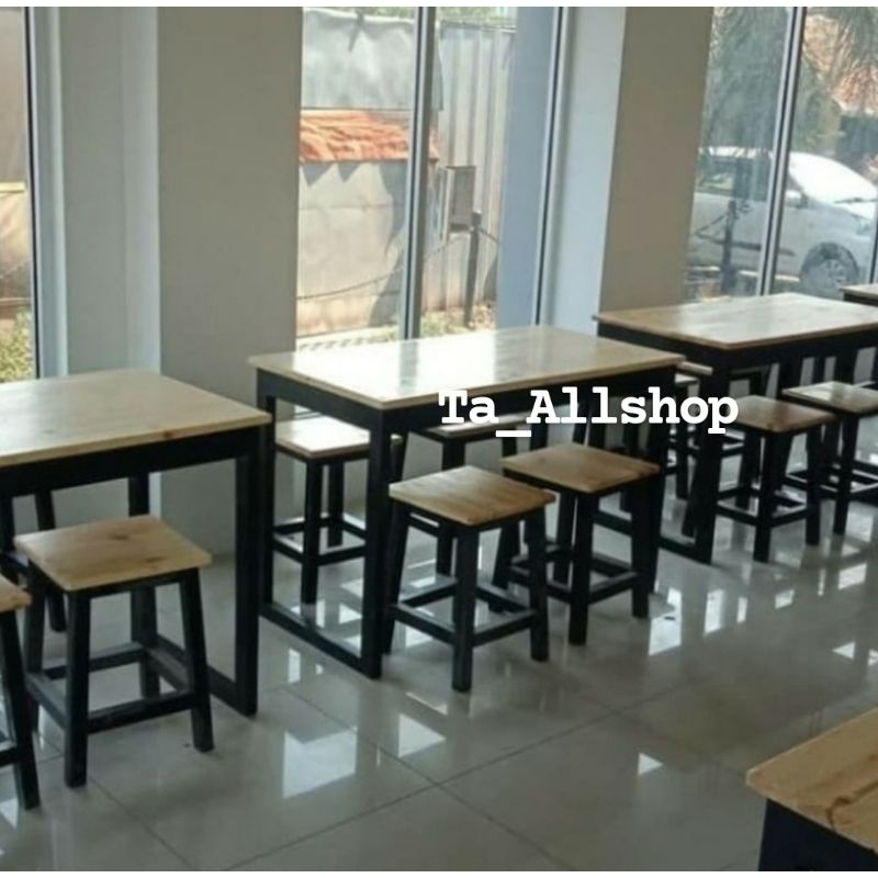 Jual Meja Cafe/Meja Resto/Meja Minimalis/Meja Resto/Meja Makan | Shopee Indonesia