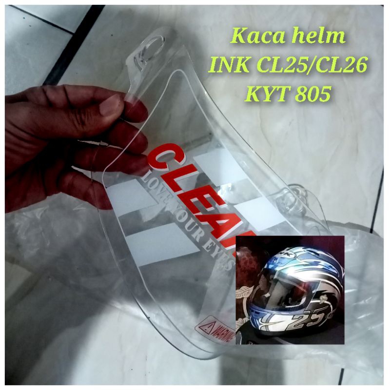 Jual KACA HELM TEROPONG FULLFACE CL 25, CL 26, 805 merk CLEAR | Shopee Indonesia