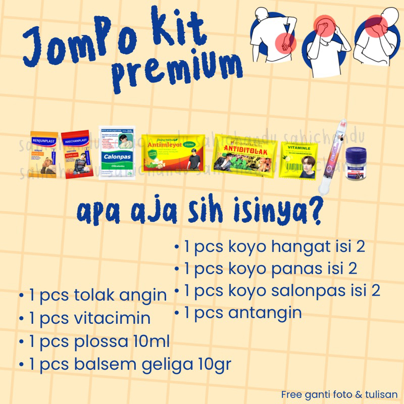 Jual [Pre-Order] Jompo Kit Custom ganti Foto & Tulisan untuk kado/gift ...