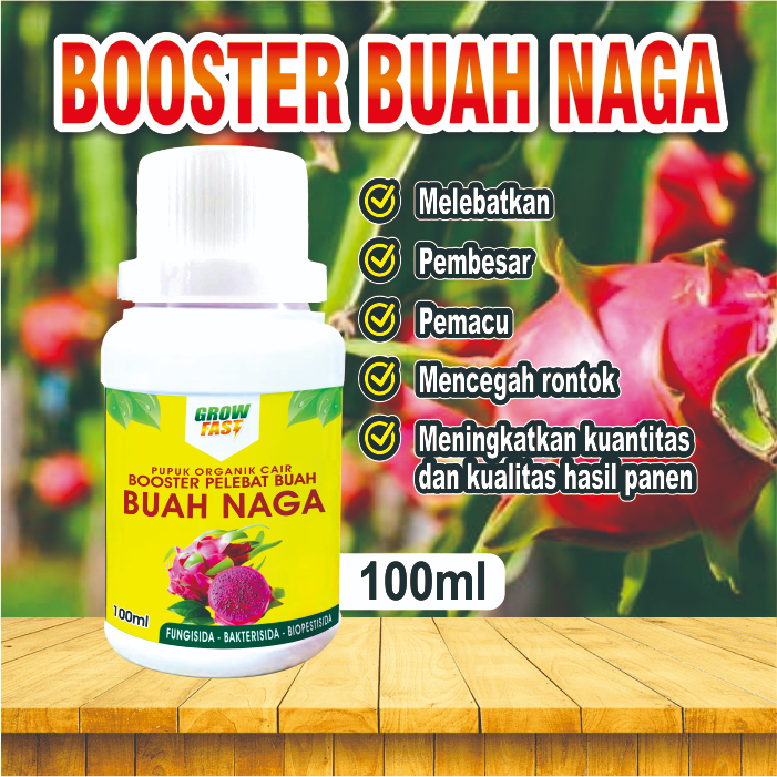 Jual Pupuk Booster Buah Naga (100ml) I pupuk organik pelebat tanaman I pupuk organik perangsang ...