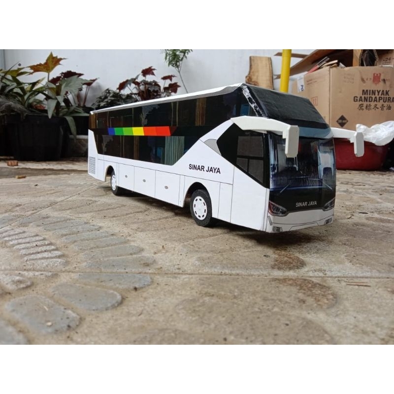 Jual miniature bus telolet basuri ukuran besar p 39 cm | Shopee Indonesia