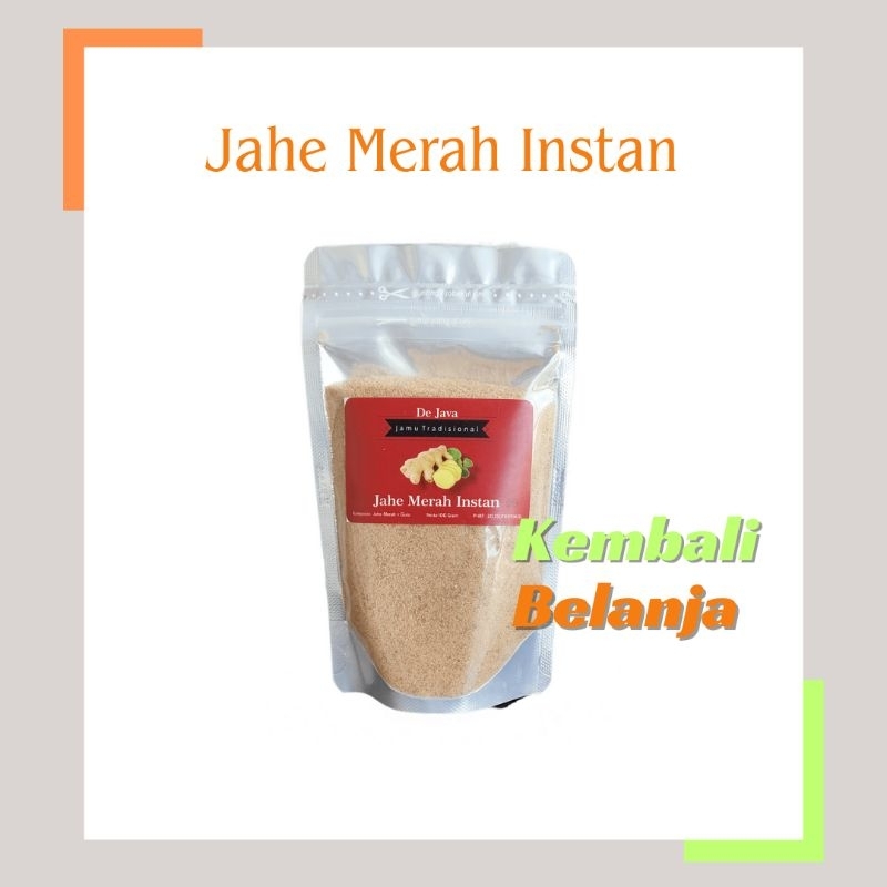 Jual Jahe Merah Instan 100 Gram/ Jahe Merah De Java/ De Java Jamu ...