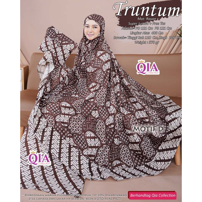 Jual Mukena Dewasa Jumbo Motif Batik Truntum Original by Qia / Mukena ...