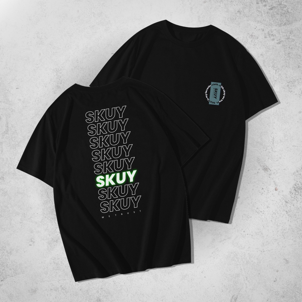 Jual T-Shirt Kaos Skuy Dewasa Hitam Unisex | Glow In The Dark SKY146 ...