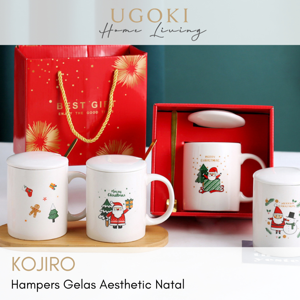 Jual |UGOKI| KOJI Gelas GIftset Salju Premium Mug Set Natal Aesthetic ...