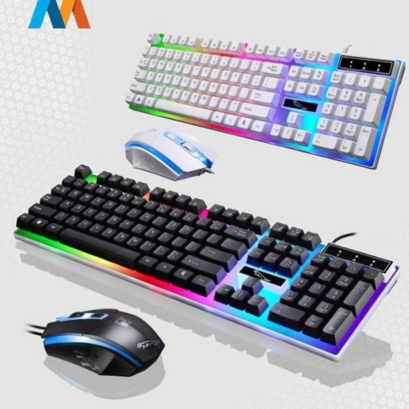 Jual PAKET KEYBOARD MOUSE GAMING MIXIE COMBO LED BLACKLIGHT LAMPU RGB ...