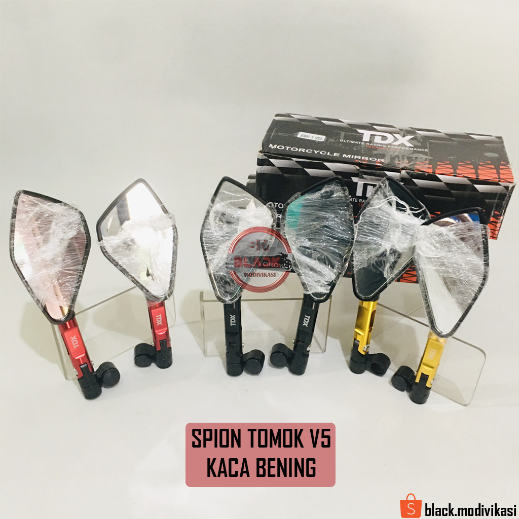 Jual Spion TOMOK V5 Kaca Bening TDX Kaca Spion Motor NMAX AEROX LEXI ...