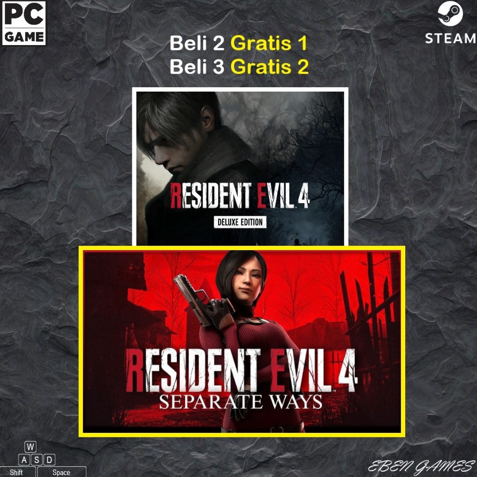 Jual 1.1 SALE Resident Evil 4 Remake Deluxe Edition / RE 4 Remake + Separate Ways - PC Game ...