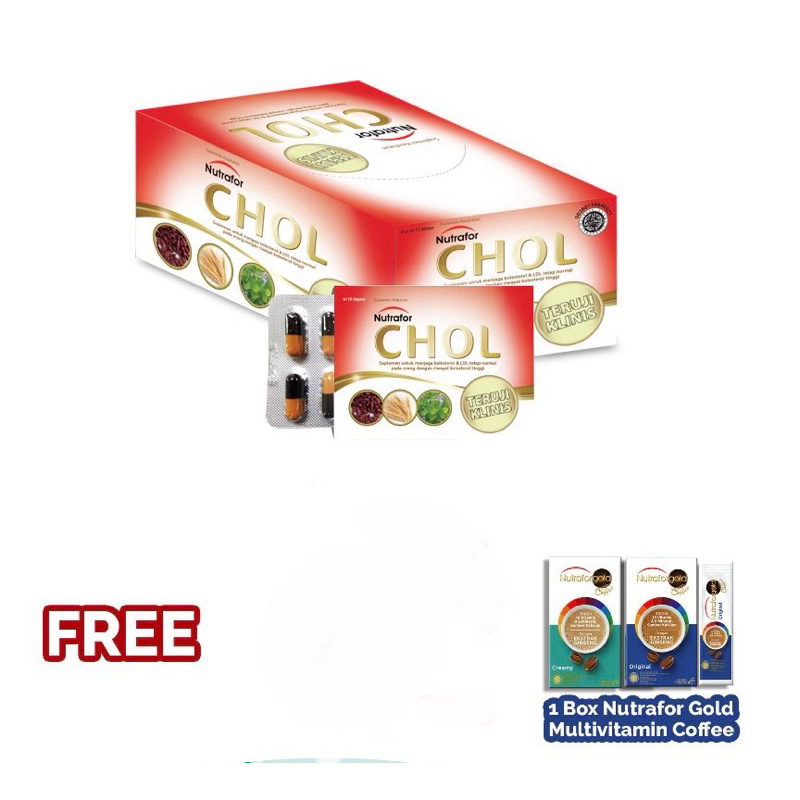 Jual NUTRAFOR CHOL 120 FREE GIFT/SUPLEMEN KOLESTROL/LEMAK DALAM DARAH ...
