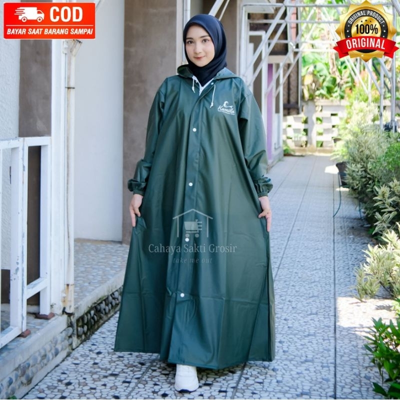 Jual Jas Hujan Gamis Kamila Jas Hujan Hijab Muslimah Bahan Pvc 0.25 cm ...
