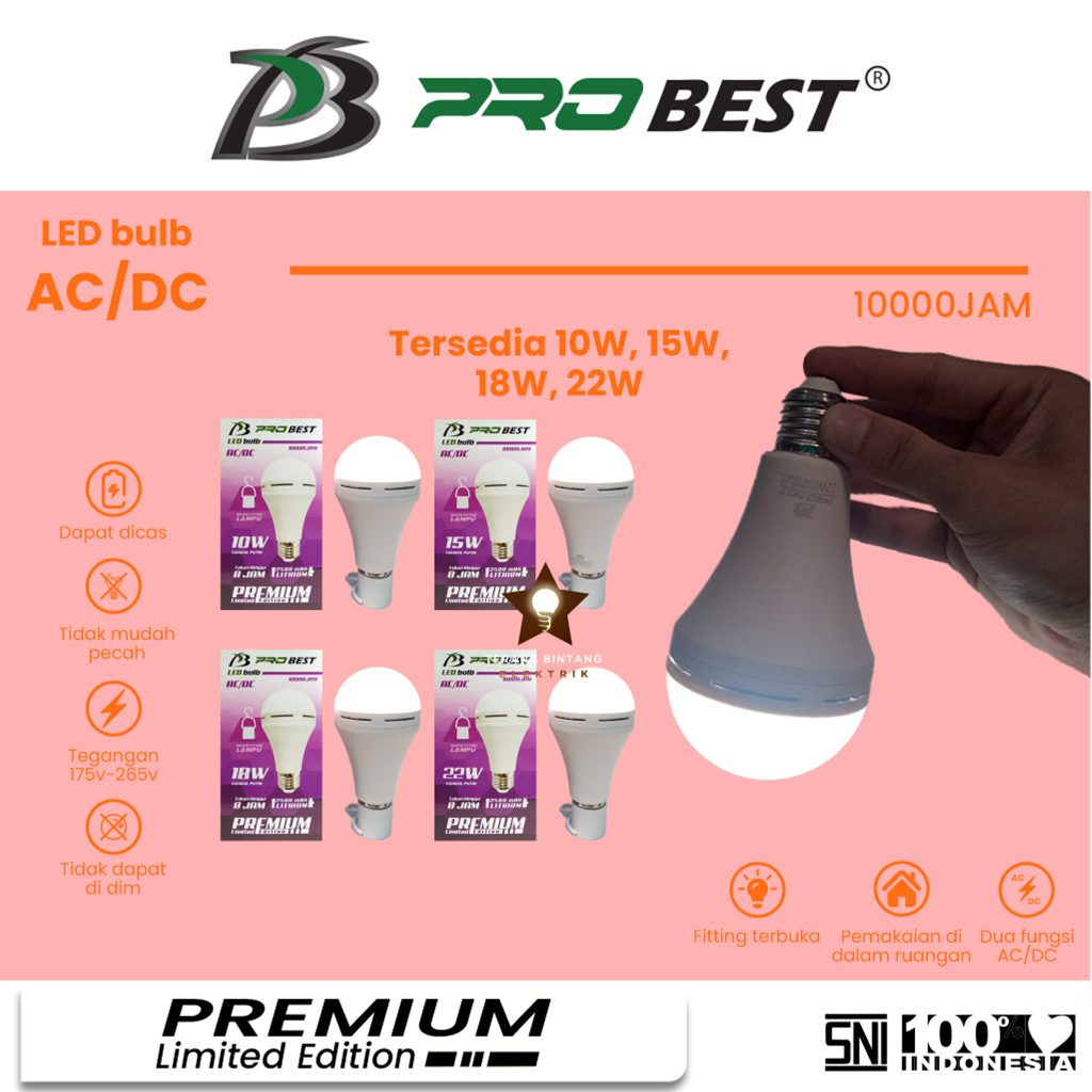 Jual Lampu led magic emergency led bulb magic 10W 15W 18W 22W Putih ...