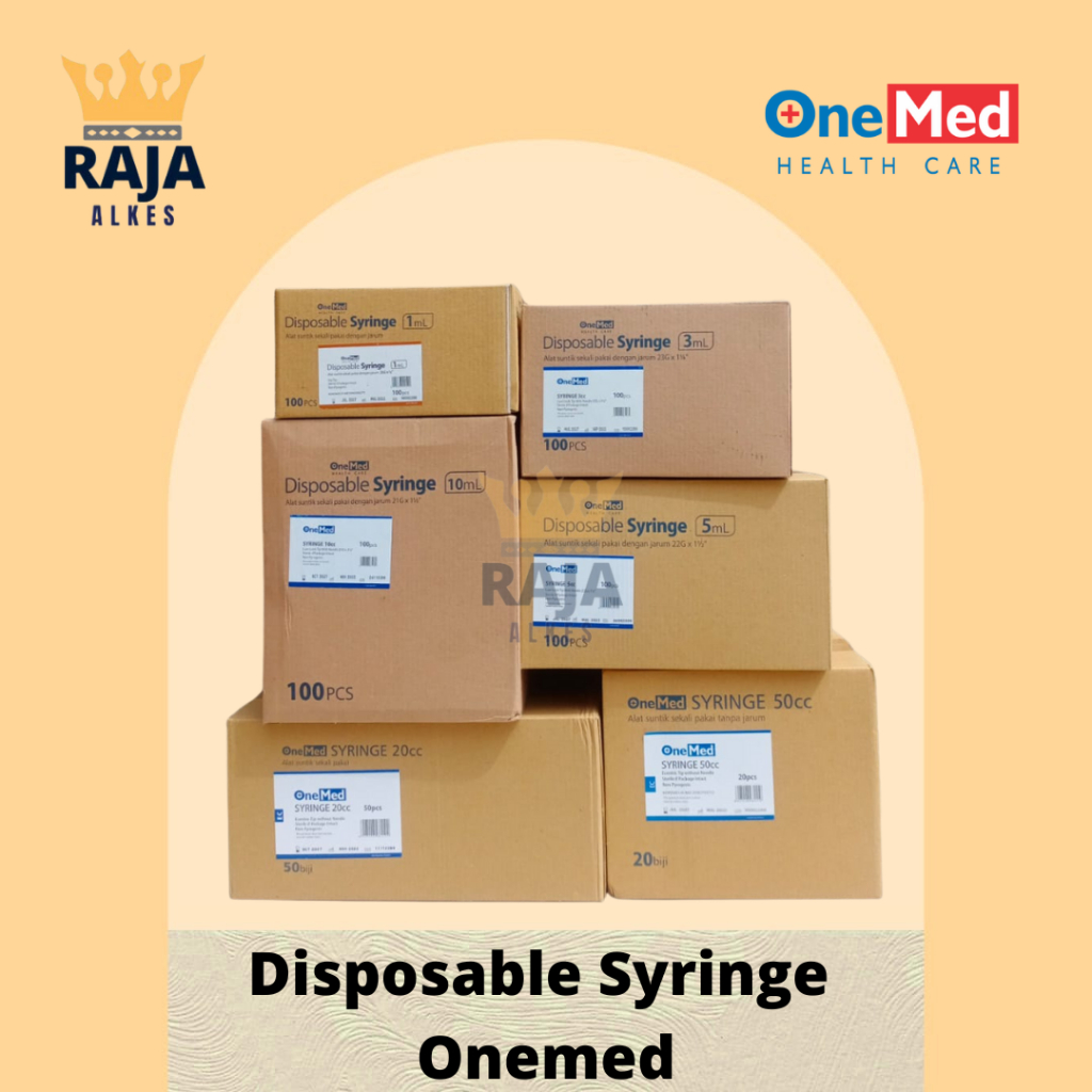 Jual Per Box Onemed 1ml 3ml 5ml 10ml 20ml 50ml Disposable Syringe 1 ml 3 ml 5 ml 10 ml 20 ml 50 ...