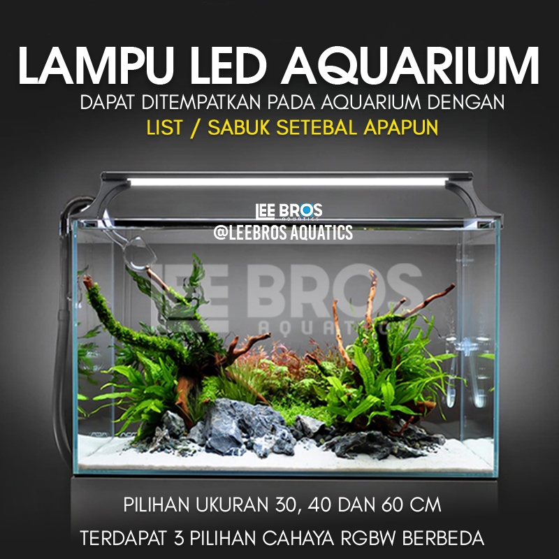 Jual Lampu Aquarium RGBW / LED Aquarium / Lampu Akuarium 30 cm 40 cm 60 ...