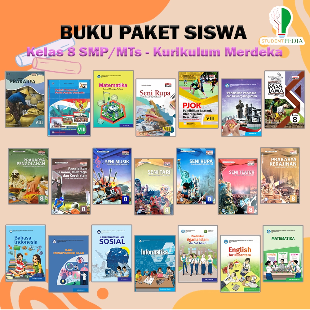 Jual Student Pedia - Buku Paket Siswa Untuk Kelas 8 SMP/MTs - KURIKULUM ...