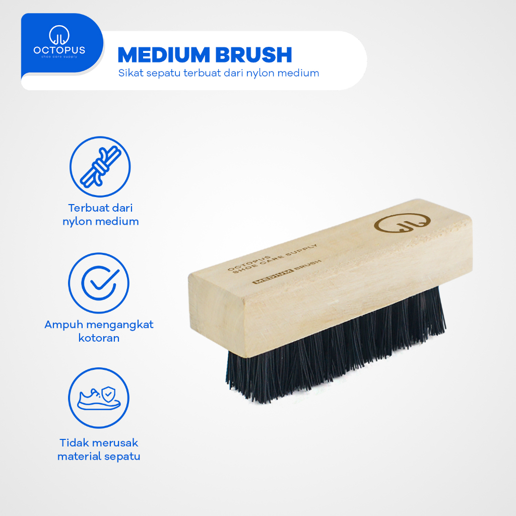 Jual Octopus Medium Brush Sikat Nylon Sepatu 1 Pcs Anti Rontok Standard ...
