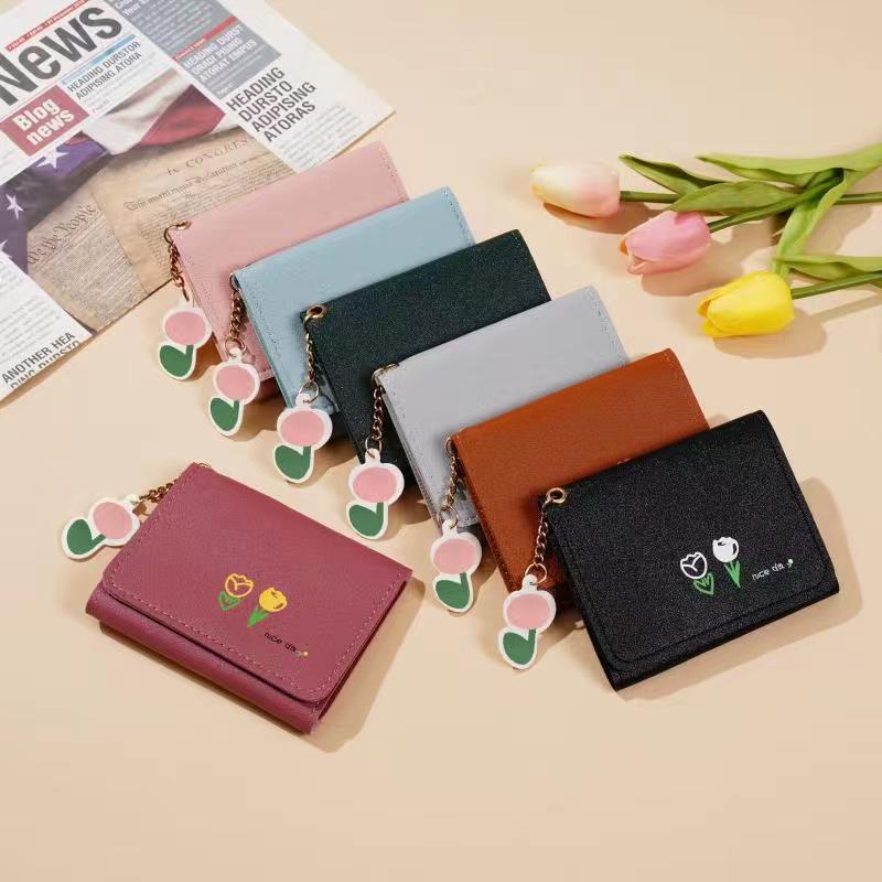 Jual ( 27AN.ID ) Dompet Lipat Wanita A89 Dompet Wanita Motif Bunga ...