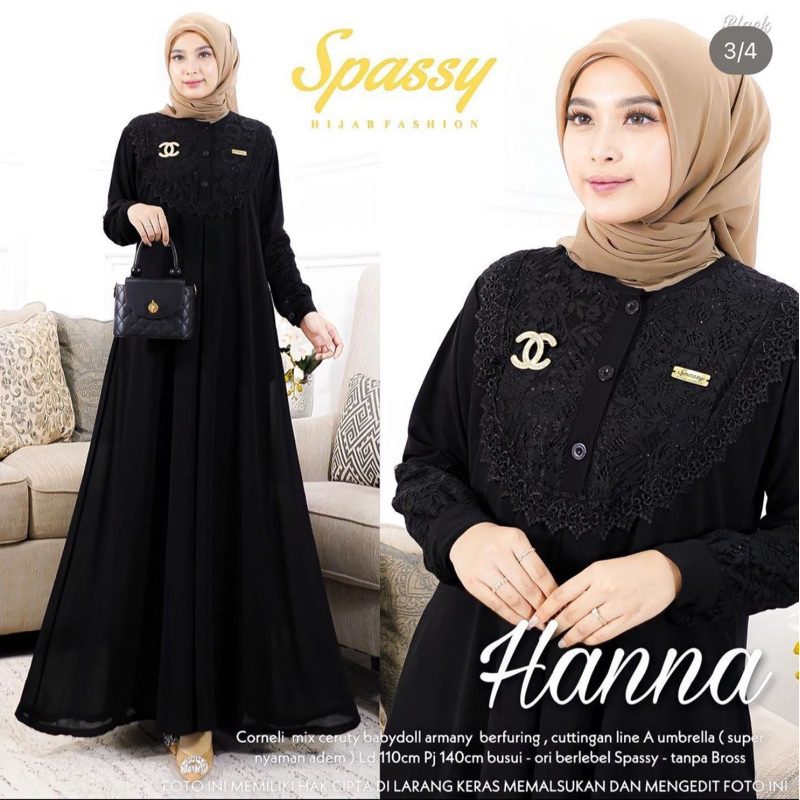 Jual HANNA HANNI DRESS L LD 110 & XXL LD 130 JUMBO MAXY CRINGKEL ...