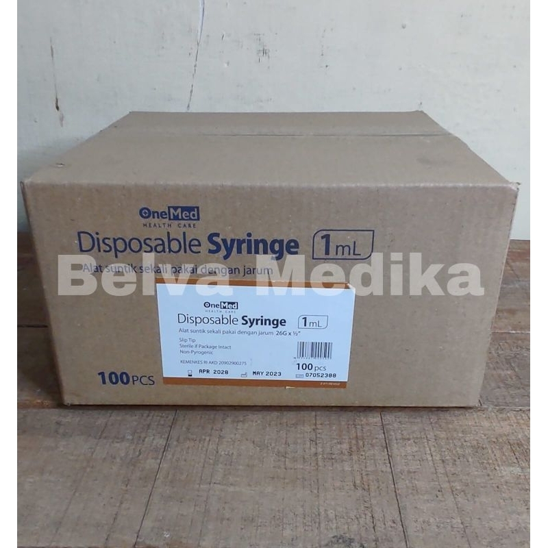 Jual Spuit 1 ml/syringe 1cc/suntikan 1 ml onemed MURAH | Shopee Indonesia