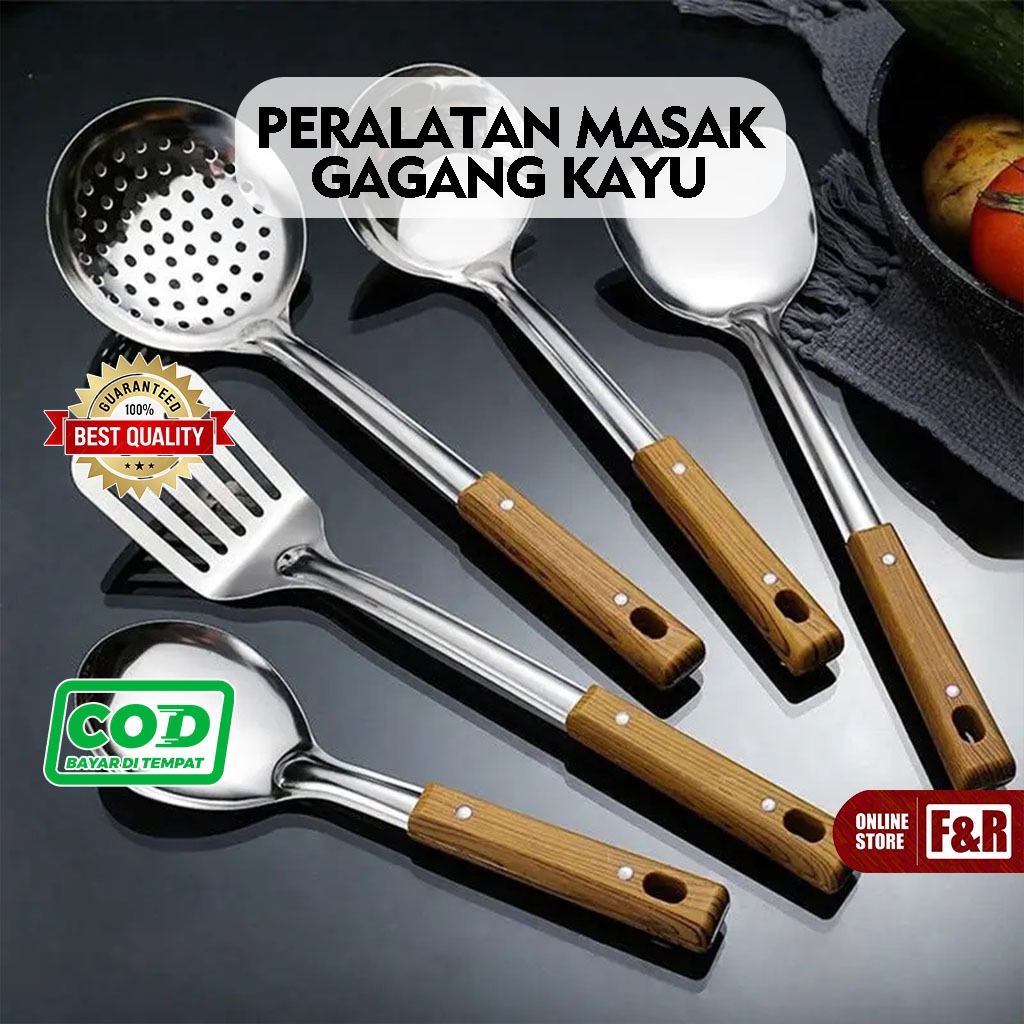 Jual Spatula Susuk Sutil Sodet Gagang Plastik Tebal Motif Serat Kayu ...