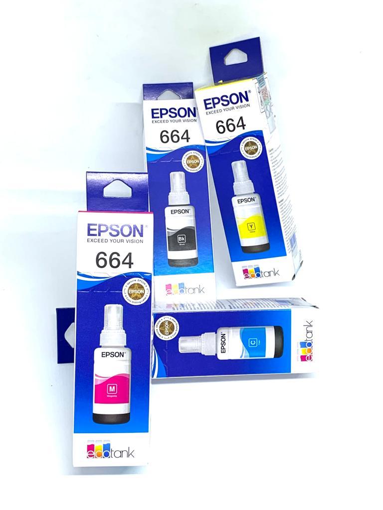 Jual EPSON 664 - TINTA BOTOL ORIGINAL EPSON 70ML UNTUK EPSON L SERIES L100 | Shopee Indonesia